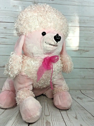 Dan Dee Jumbo Pink Poodle Dog Puppy Plush Stuffed Animal Toy 24in Huge ...