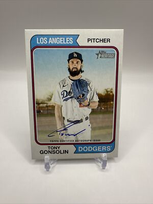2023 Topps Heritage High Number Tony Gonsolin Auto #ROA-TG | eBay