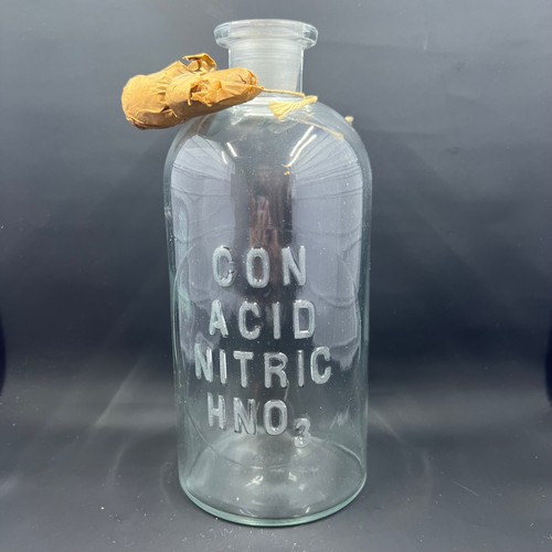 Wheaton Large Apothecary Bottle Con Acid Nitric HNO3 Laboratory ...