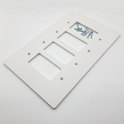 Oversize Decora / GFCI Outlet Cover Wall Plate 6x9-1/2 Jumbo 4-Gang US ...