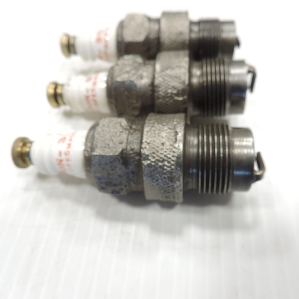 Vintage Champion 3 Comm Spark Plugs Pre-War Flathead Ford Hot Rod Rat ...