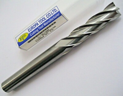 10mm CARBIDE END MILL LONG SERIES 4 FLUTED EUROPA TOOL 3113031000 P100 ...