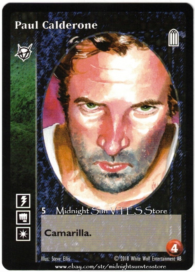 Paul Calderone Brujah Keepers of Tradition 2018 BCP V:TES VTES Vampire ...