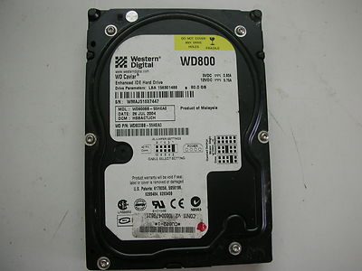 Wd Caviar 80gb Wd800bb-55hea0 2061-001130-300 Agd5 Ide | eBay UK