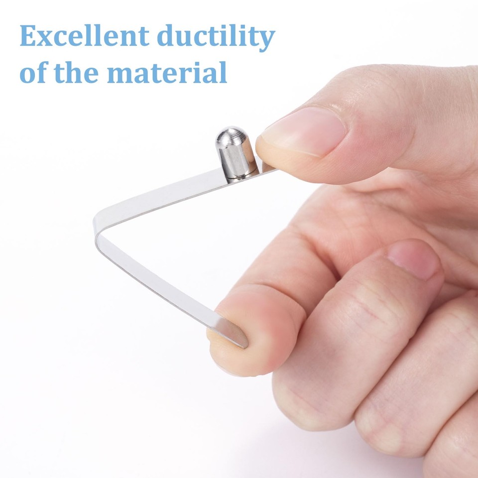 20 Pcs Stainless Steel Tent Pole Spring Clips Push Button Snap Clips ...