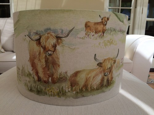 Highland Cow Lamp Shade Voyage Cattle Cows Calves Country Farm ...