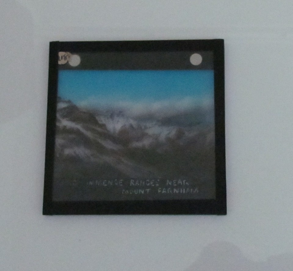 Glass Magic Lantern Slide MOUNTAINS NEAR MOUNT FARNHAM C1910 PHOTO ...