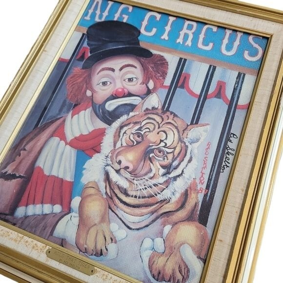 Red Skelton "Hold That Tiger" clown numbered 890/5000 limited signed ...