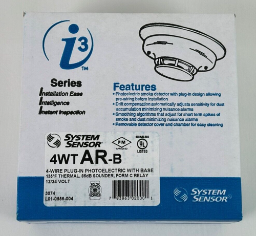 System Sensor 4WTAR-B Photoelectric i3 Series Smoke Detector ...