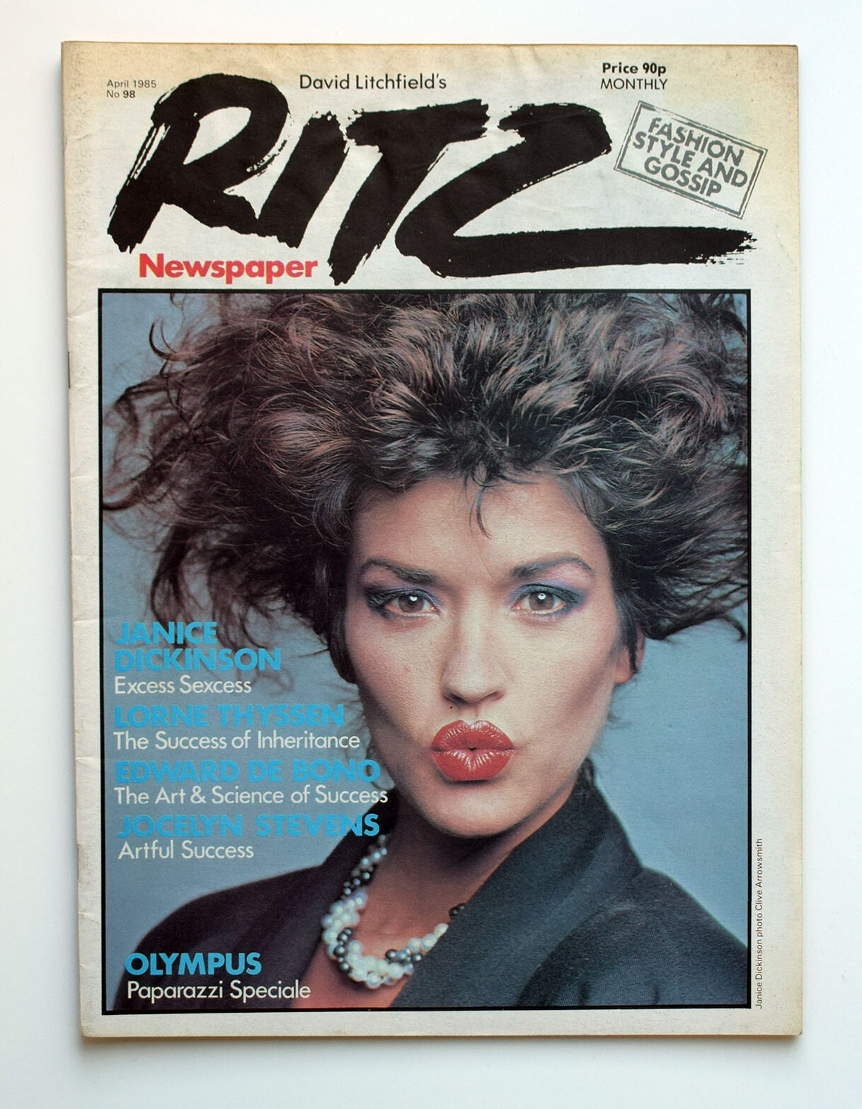 Janice Dickinson, Cover Girl. Ritz magazine Lichtfield no. 98, 1985 | eBay