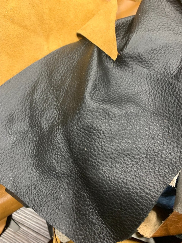 10 lb Box Mixed Colors Cowhide Remnants Scrap Leather Pieces Free ...