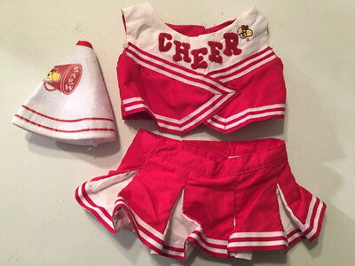 Build A Bear (BaB) Clothing - Red Cheerleader BABW Outfit | eBay