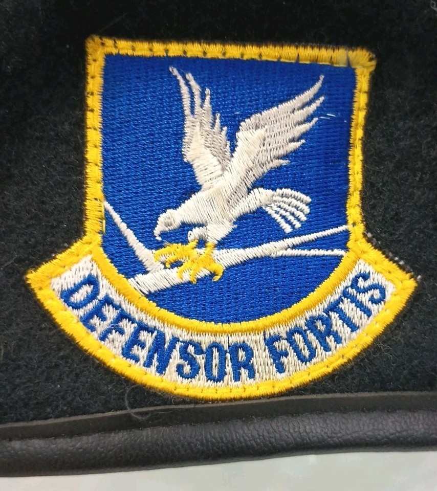 US Air Force Security Forces Wool BERET Defensor Fortis Flash Patch 7 5 ...