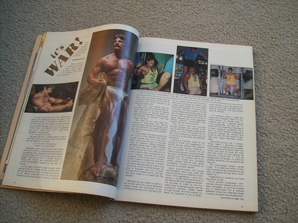 **vtg MUSCLE & FITNESS 1/82 ARNOLD BodyBuilding MIKE MENTZER Barbarian ...