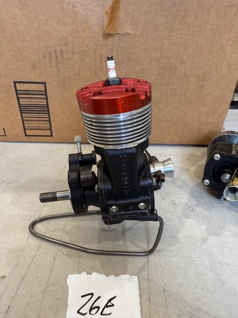 McCOY 60 GAS POWER ENGINE LOOKS READY FOR INSTALLATION. RED TOP TETHER ...
