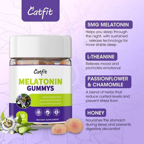 Sleep Support Gummies for Adults - Fall Asleep Faster & Sleep Better ...