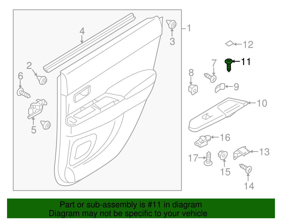 Genuine Mitsubishi Door Window Switch Bezel Screw MF453033 | eBay