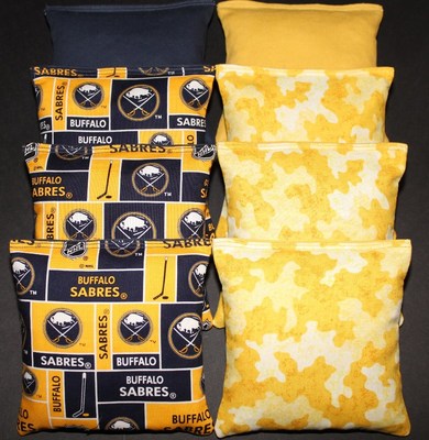 BUFFALO SABRES Cornhole Bean Bags 8 ACA Regulation Toss Bags NHL Fans ...