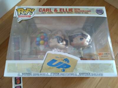 Funko Pop Disney Pixar UP Carl & Ellie Balloon Cart 2 Pack - BoxLunch ...