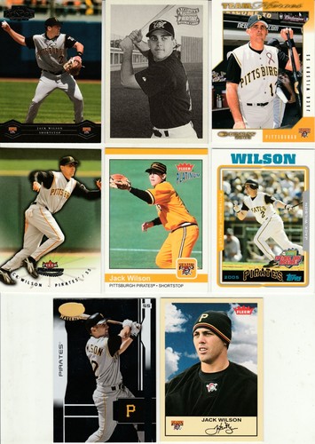 Huge 30 + different JACK WILSON cards lot 2 RC 2001 - 2012 Pirates ...