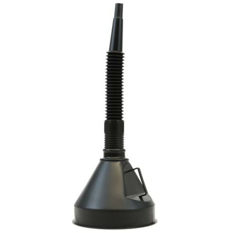 2x Large Flexible Spout Car Funnel Petrol Diesel Screen Wash Oil Fuel ...