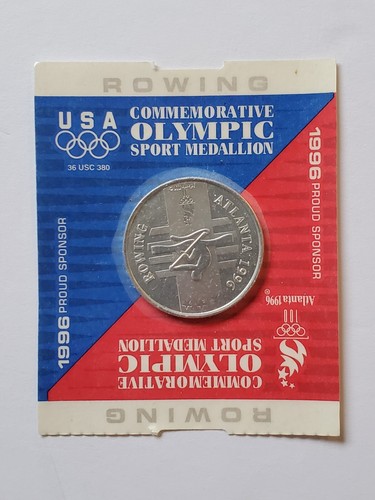 Atlanta Olympic Rowing Sports Medallion USA Commemorative Coin 1996 ...