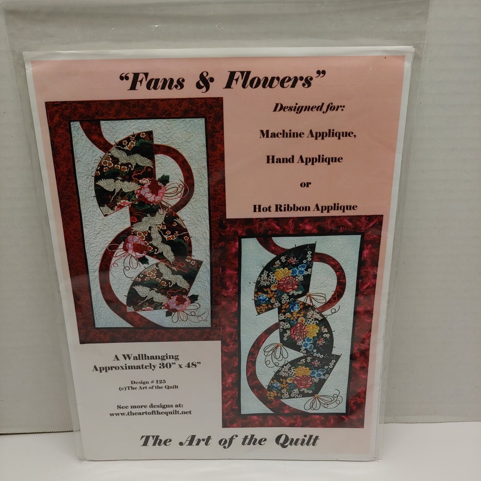 The Art of the Quilt Fans and Flowers Wallhanging Quilt Applique ...