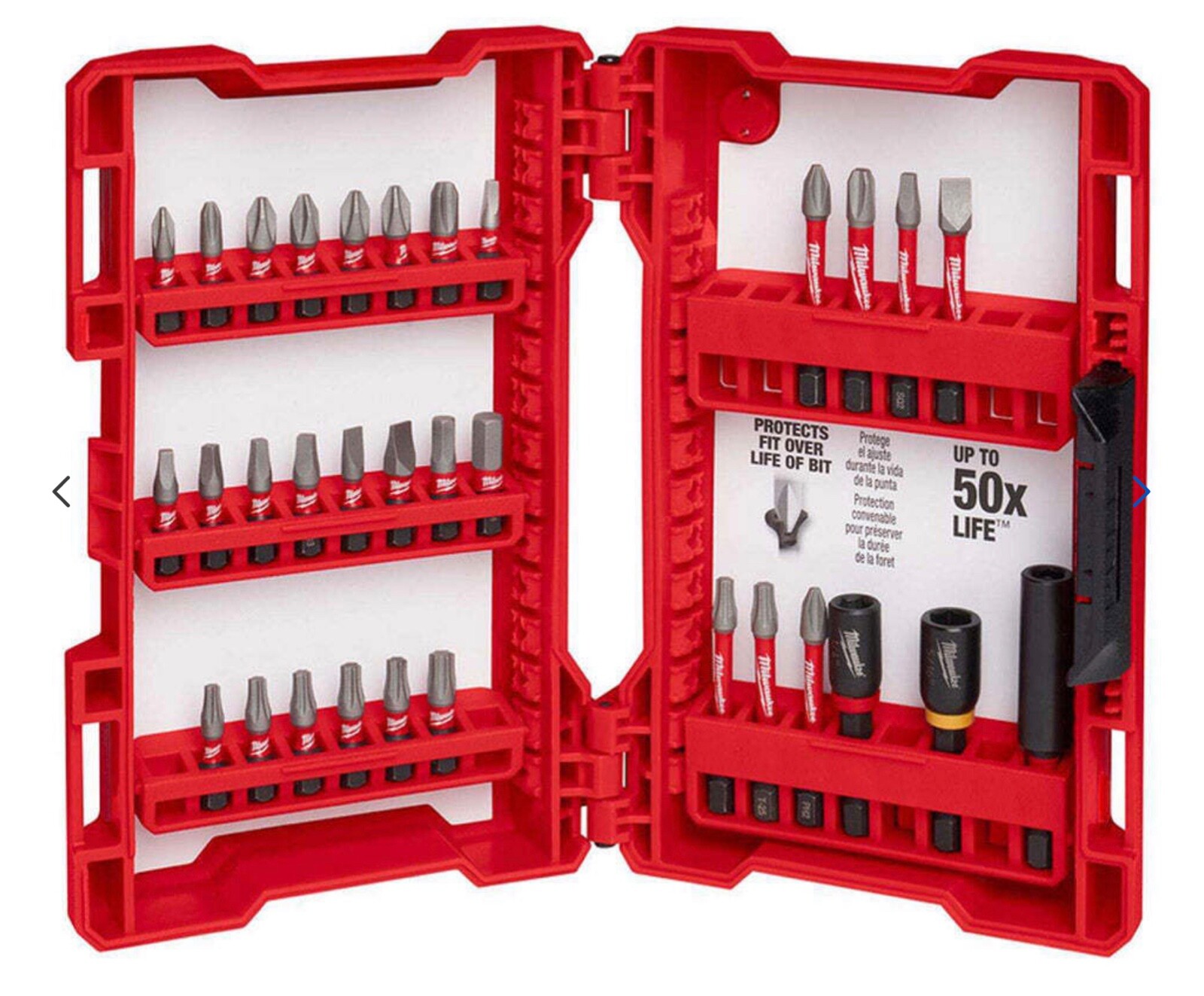 MILWAUKEE 32pc Shockwave Driver Bit Set - MLW48-32-4004 for sale online ...