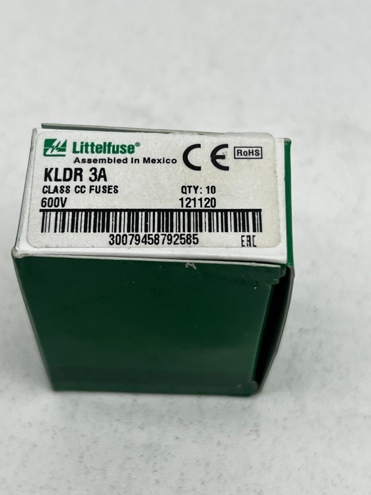 Littelfuse KLDR 3a Class CC Time-delay Fuse 600v KLDR3A for sale online ...