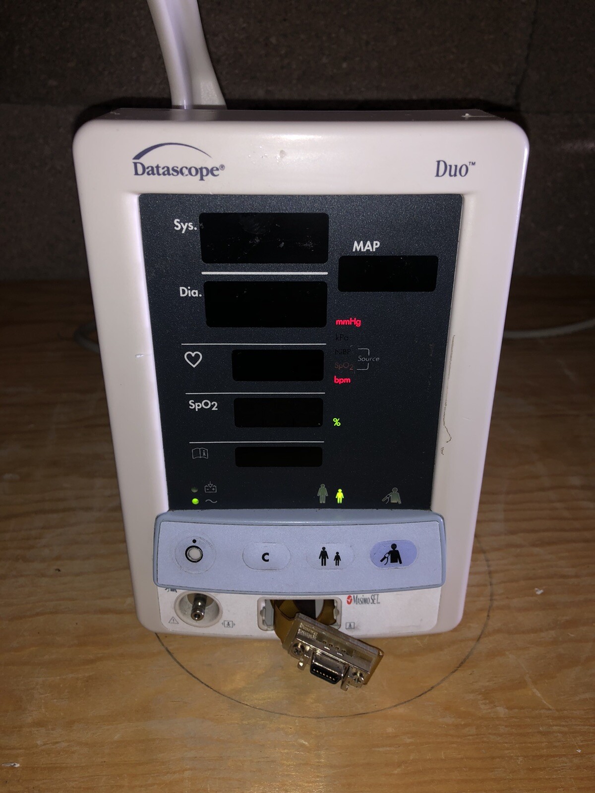 MINDRAY DATASCOPE DUO SPOT MONITOR SpO2 + NIBP CONNECTIONS #2 | eBay