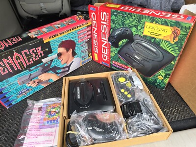 Sega Genesis Model 2 Console Lion King Bundle Box & Menacer in Box | eBay