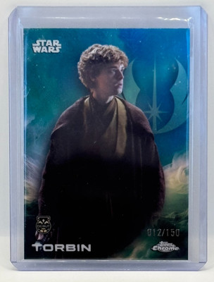 2025 Topps Chrome Star Wars Torbin Skywalker Blue Refractor /150 #185 ...