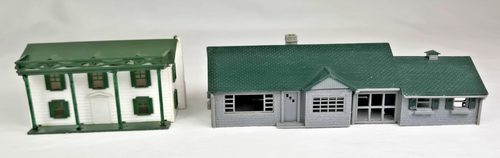 Two Built HO Scale Houses One Ranch & One Two Story Very Good Condition ...