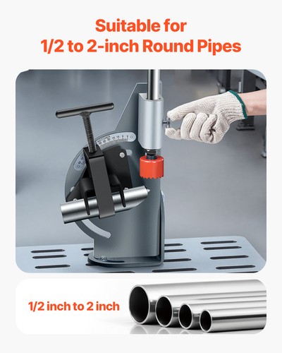 VEVOR Pipe Notcher 1/2 to 2-inch Tubing Notcher with 0 to 60 ...
