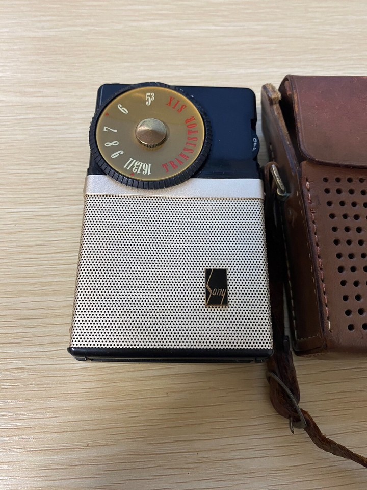 SONY TR-63 TRANSISTOR SIX SUPERHET TRANSISTOR RADIO Black w/Case Used ...