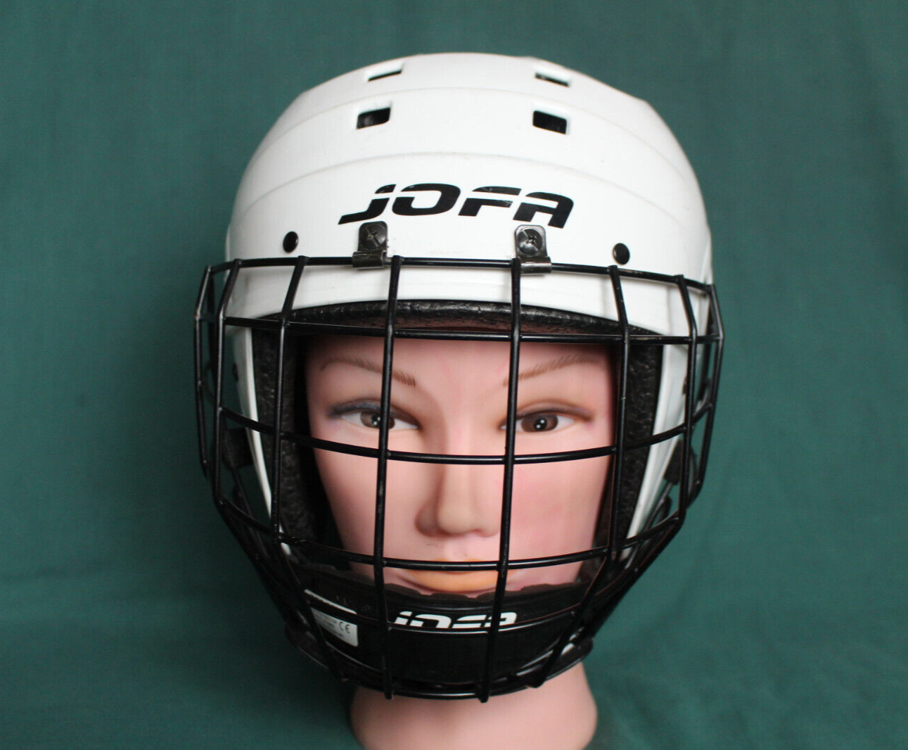 Jofa 325 JR white Ice Hockey Helmet w/ 383 Face Mask Size:M (50-57) | eBay