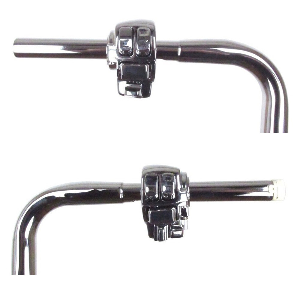 1 1/4" Chrome 10" Prewired Yaffe Kit 2008-2013 Harley Electra Glide ...