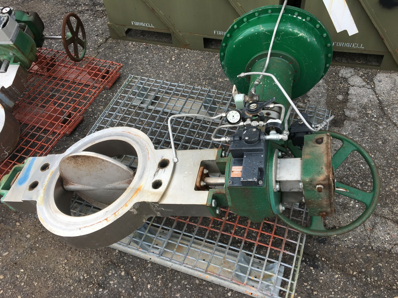 Fisher Control Butterfly Valve 16" CL600 7600 Series CF8M Stainless w ...