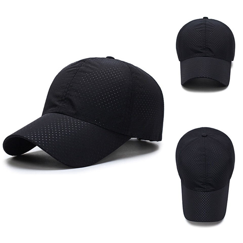 Men Women Baseball Cap Sun Hat Spring Summer Snapback Quick Dry Mesh ...