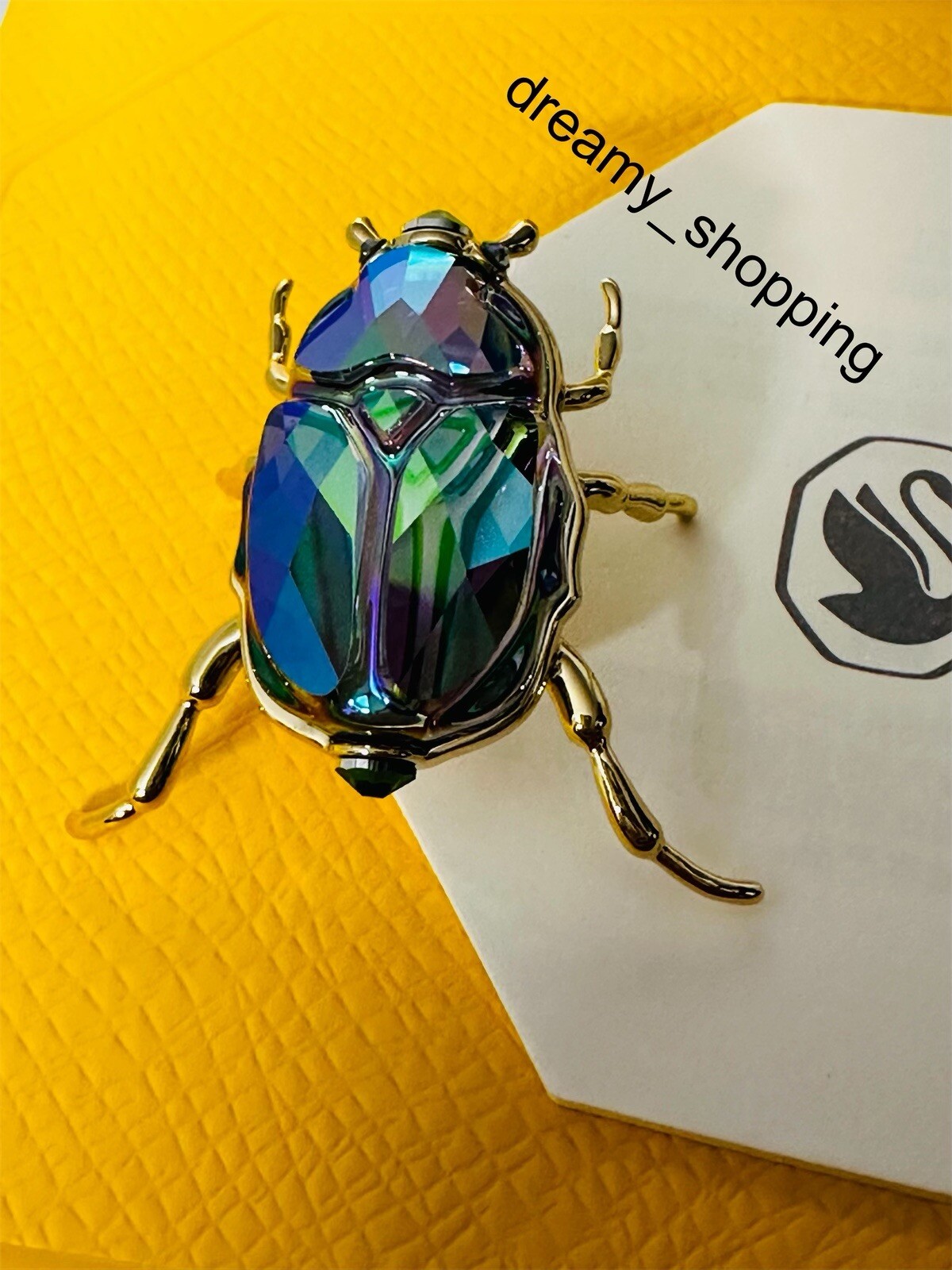 New In Box Authentic Swarovski SCS 2024 Beetle Crystal Metal Figurine ...