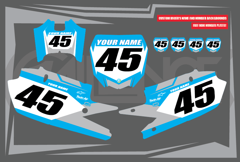 2019 2020 2021 2022 YAMAHA YZ 250F GRAPHICS YZ250F 250 F DECALS ...