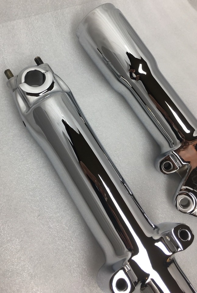 Harley 1990 -99 fork legs Fat boy FLSTF FLSTC CHROME HERITAGE sliders ...