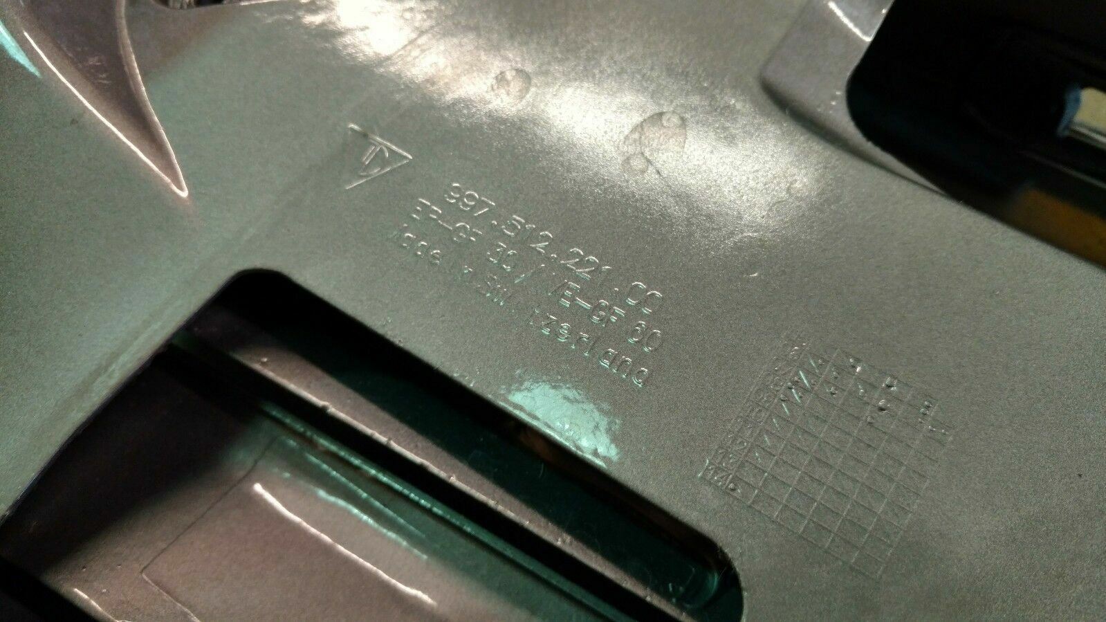 PORSCHE TURBO 911 997 REAR DECK LID SPOILER PANEL OEM FACTORY WITH ...