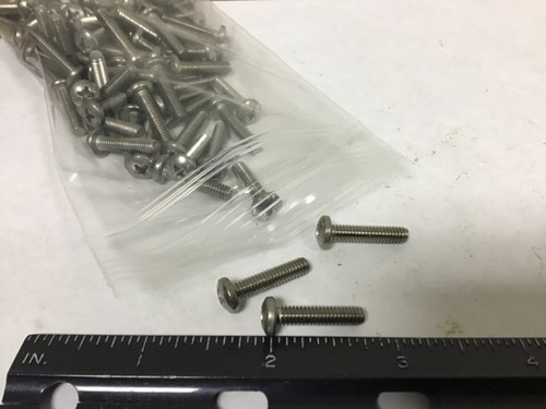 Qty (50) 8-32 X 3/4" Long Stainless Phillips Pan Head Screws, MS51957 ...