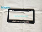 Silver 3D Emblem Number Plate Black License Plate Frame For Mercedes ...