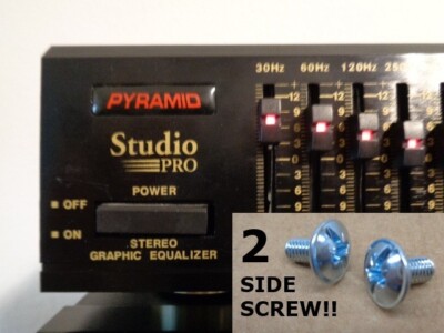 2 SIDE SCREWS FITS PYRAMID STUDIO PRO STEREO GRAPHIC EQUALIZER (Fits ...