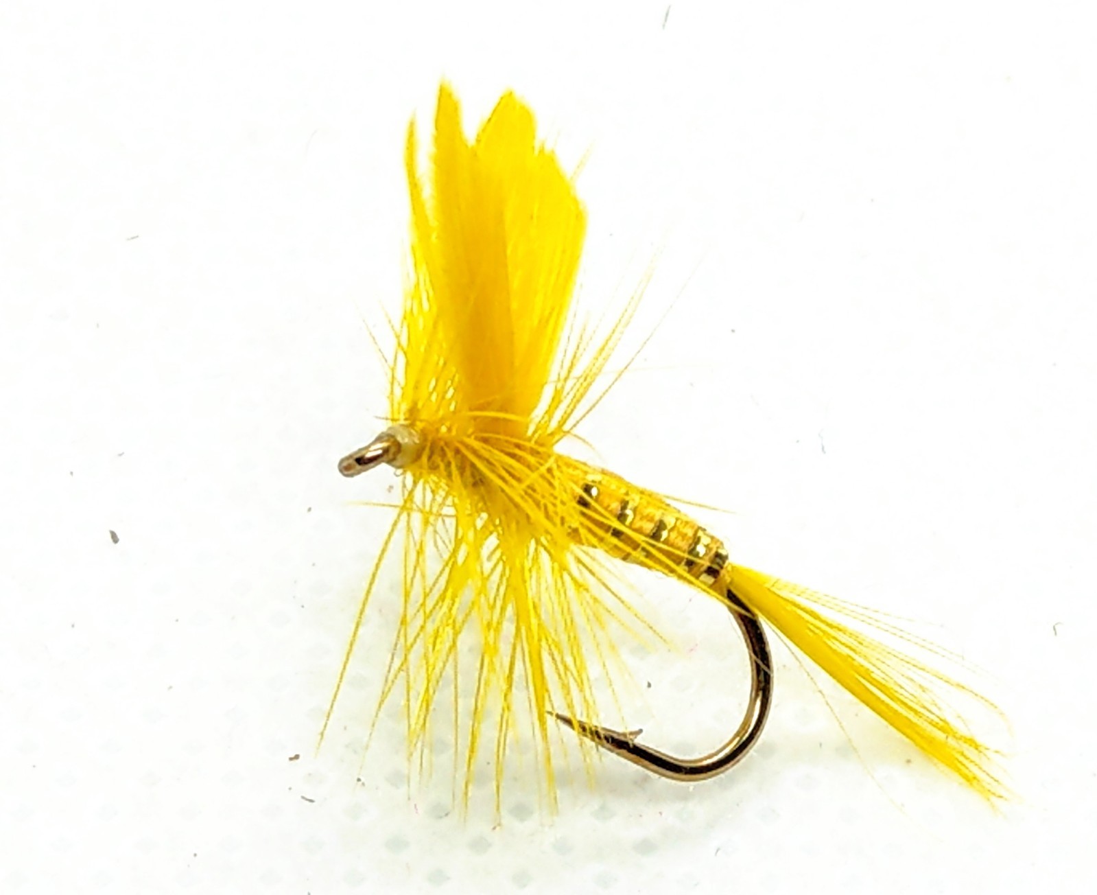 Yellow SALLY Dry Flies 3 Pack Mosquito Mayfly Trout Fly Fishing Size 10 ...