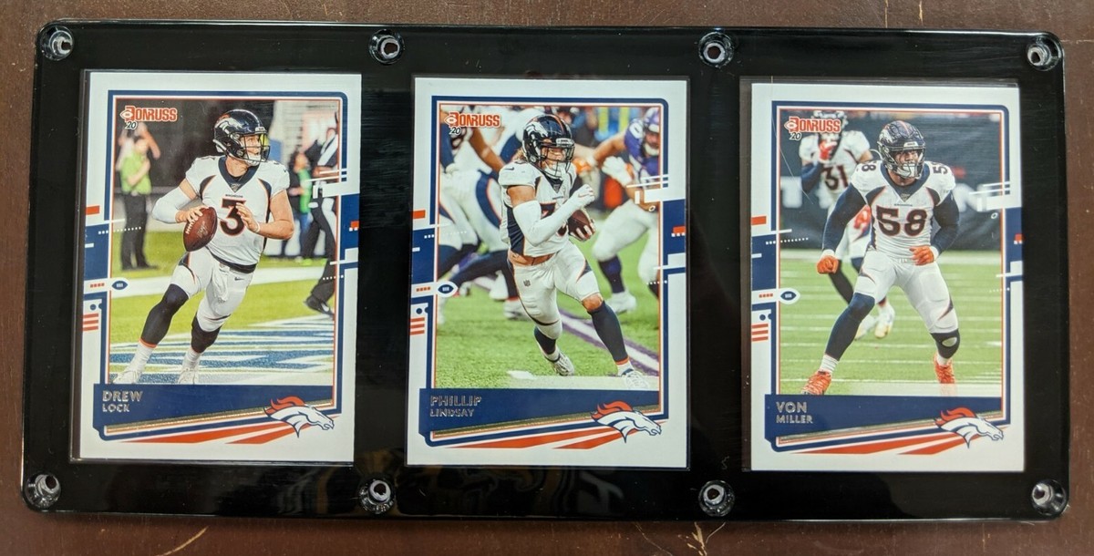 Borde Imprimible De Los Denver Broncos DENVER BRONCOS 3 CARD PLAQUE