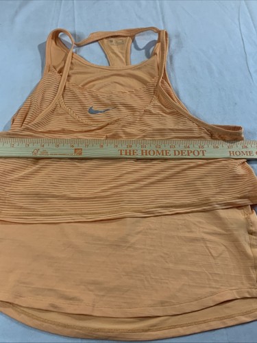 Women’s Nike Dri-Fit Racerback Tank Top XL Orange Mesh Stretch Workout ...