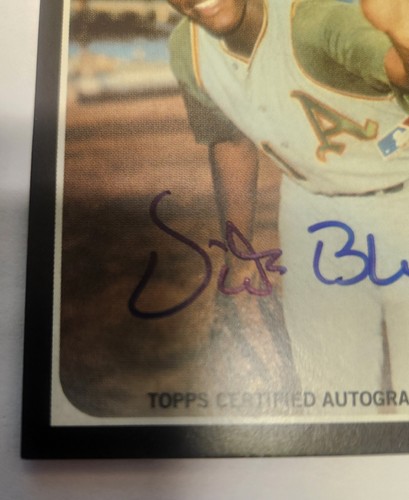 2020 Topps Heritage Real One Autograph ROA-VB Vida Blue Oakland A's | eBay